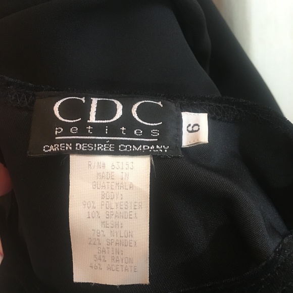 CDC | Dresses | Cdc Black Velvet Feel Chiffon Sleeveless Dress A | Poshmark